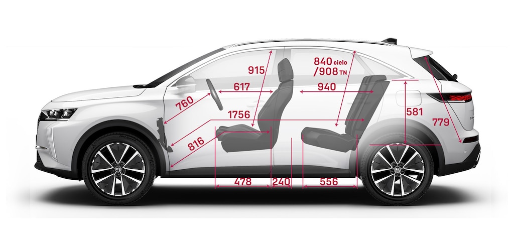 DS 7: dimensioni e tecnologia | DS Automobiles Italy
